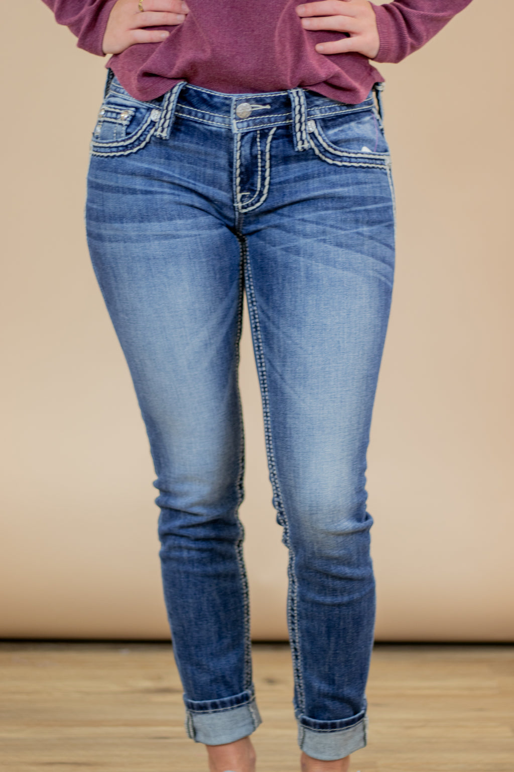 Living In Simplicity Skinny Jean~ Miss Me – Love on a Hanger